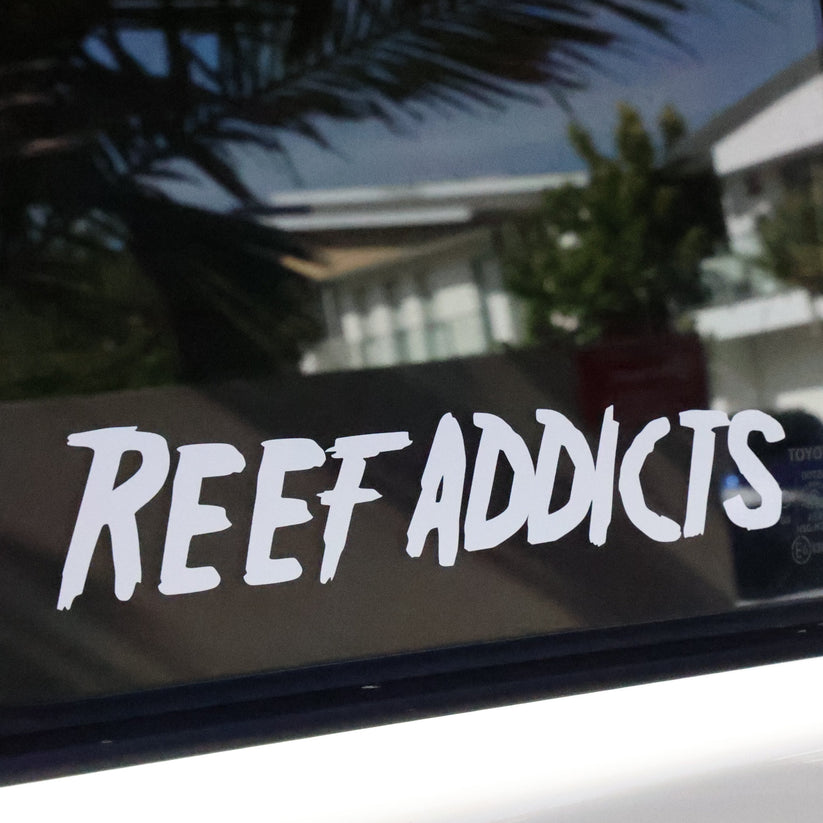 Reef Addicts Transfer Sticker - White